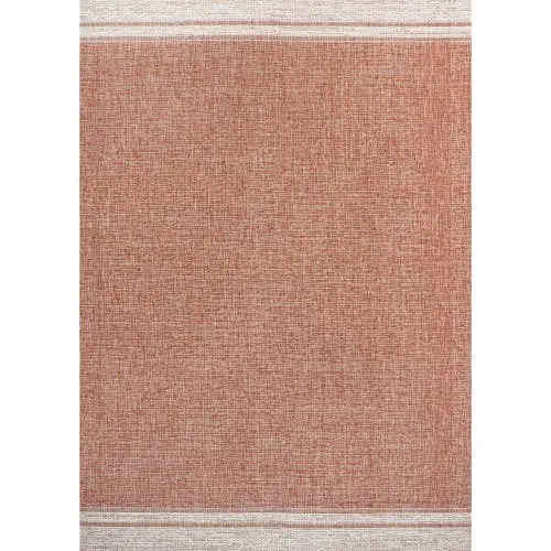 JONATHAN Y Alda Modern Minimalist Mingled Solid Indoor/outdoor Area Rug - Salmon/cream