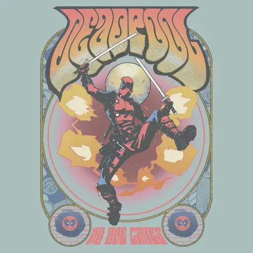 MARVEL No One Cares Retro Poster Graphic T-shirt