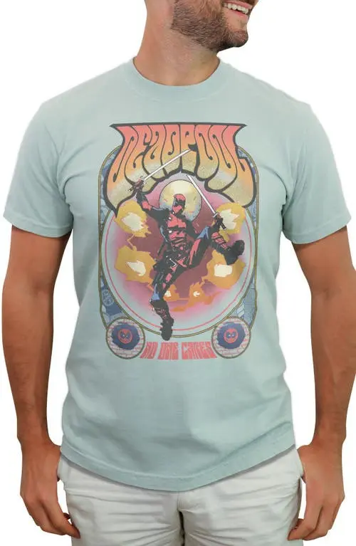 MARVEL No One Cares Retro Poster Graphic T-shirt