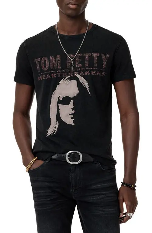 John Varvatos Tom Petty Appliqué Organic Cotton Graphic T-shirt
