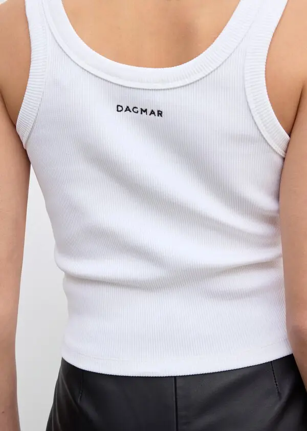 HOUSE OF DAGMAR Ribbed Tank Top
