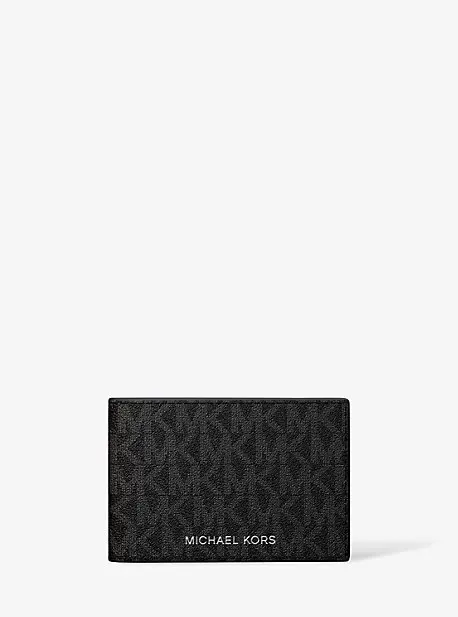 Michael Kors Cooper Signature Logo Wallet - Black