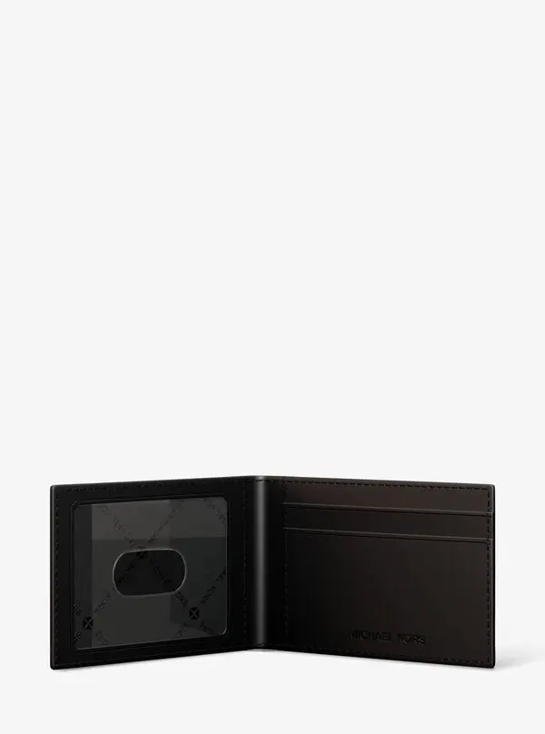 Michael Kors Cooper Signature Logo Wallet In By - Black