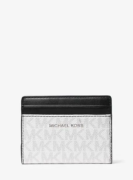 Michael Kors Cooper Signature Logo Bi-fold Wallet - White