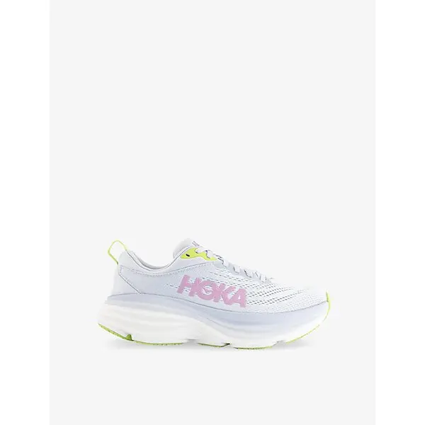 HOKA Bondi 8 Mixed-material Trainers - Sea Ice Pink
