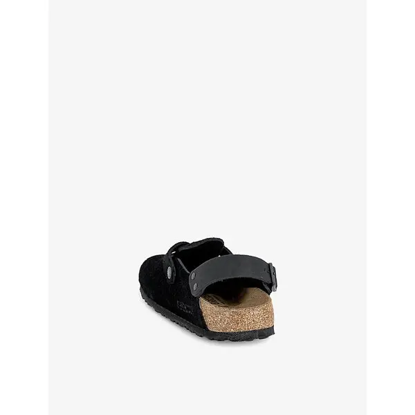 BIRKENSTOCK Tokio Sling-back Suede Clogs - Black