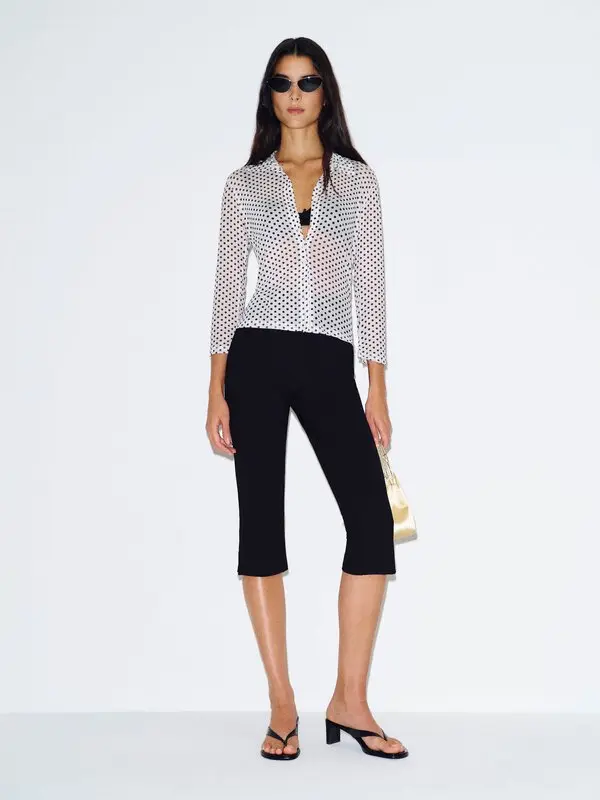 REFORMATION Margaret Knit Top - Ivory