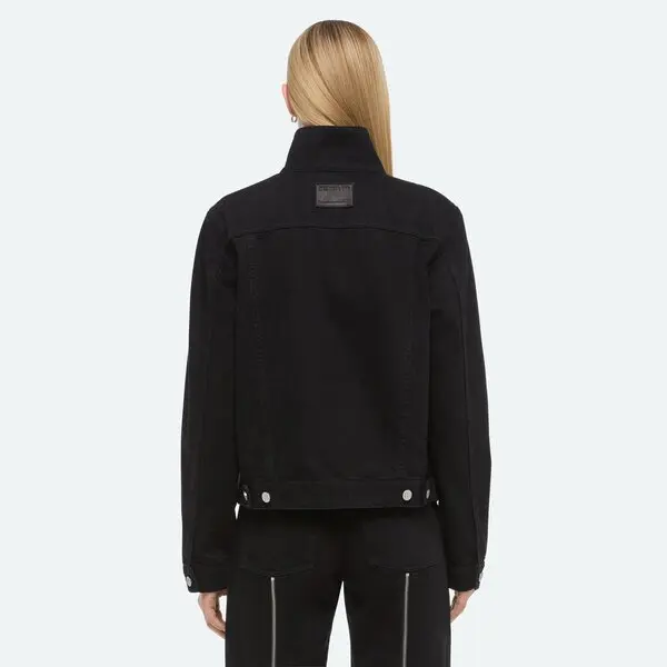 Helmut Lang Zip Trucker Jacket - Rinsed Black