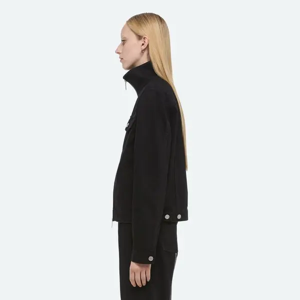 Helmut Lang Zip Trucker Jacket - Rinsed Black