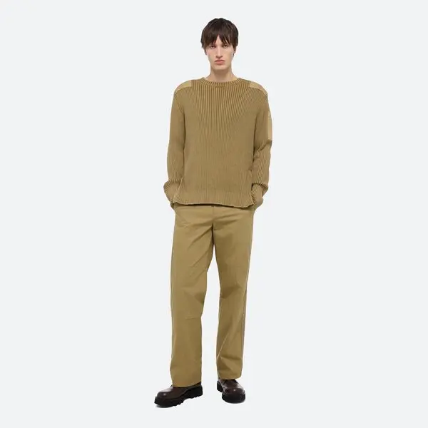 Helmut Lang Ribbed Military Crewneck Sweater