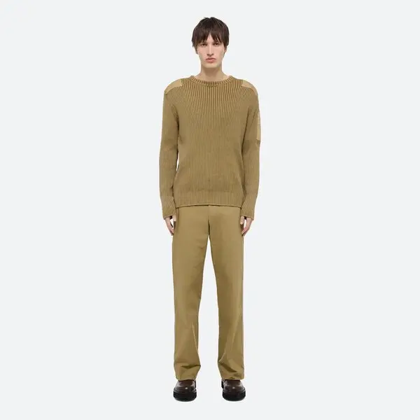 Helmut Lang Ribbed Military Crewneck Sweater