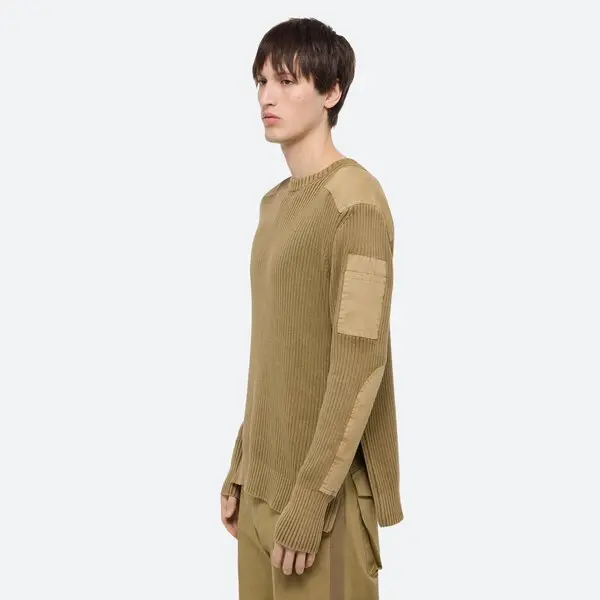 Helmut Lang Ribbed Military Crewneck Sweater