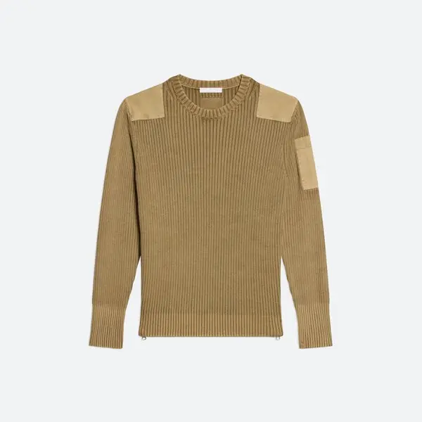Helmut Lang Ribbed Military Crewneck Sweater