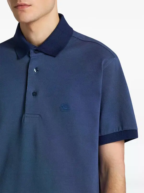 Etro Paisley-trim Polo Shirt
