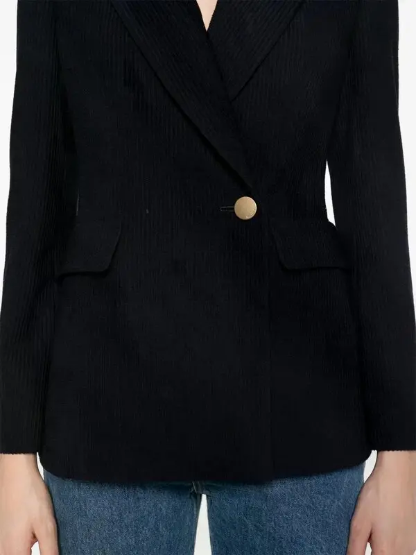 Max Mara Pagano Single-Breasted Blazer - Blue | Editorialist