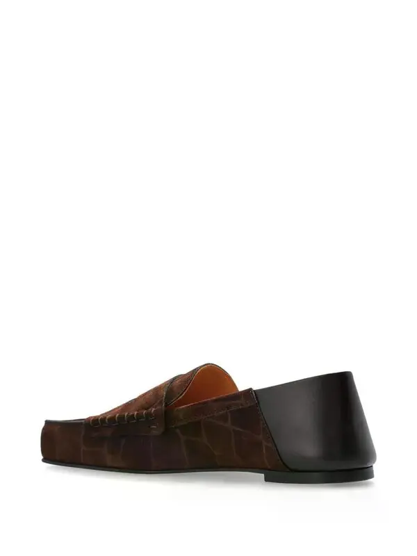 Jacquemus Le Carré Suede Loafers - Brown