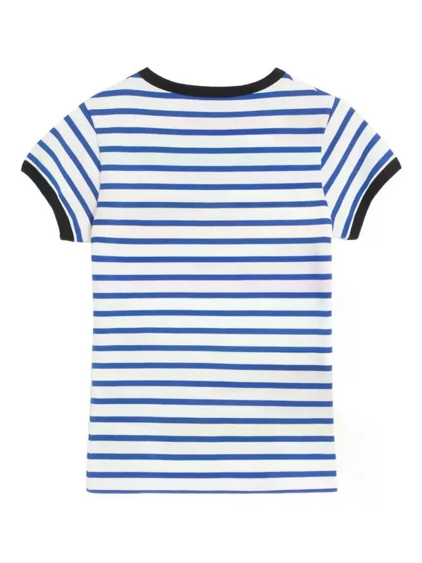 Valentino Garavani Striped Jersey T-shirt - Blue