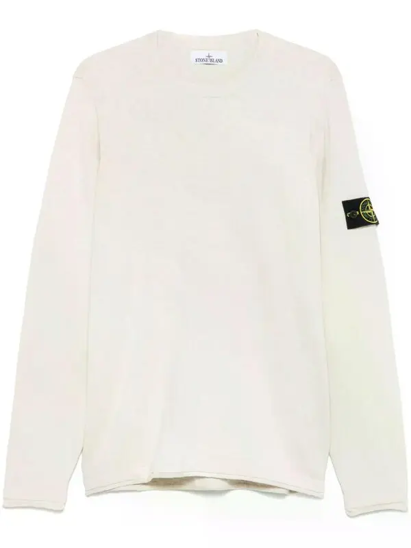 Stone Island Compass-badge Sweater - White