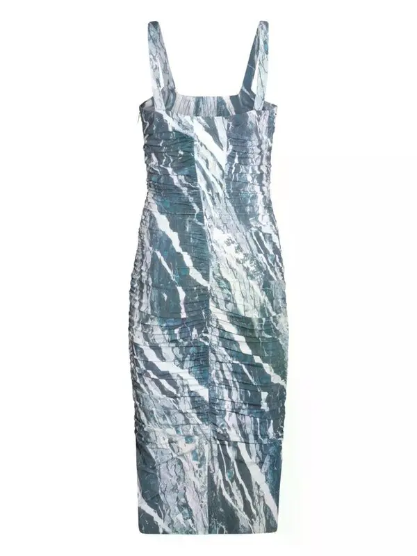 Roberto Cavalli Marble-print Dress