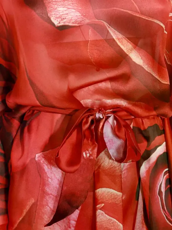 Roberto Cavalli Rose-print Kaftan