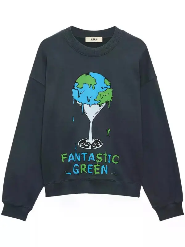 MSGM Graphic-print Sweatshirt
