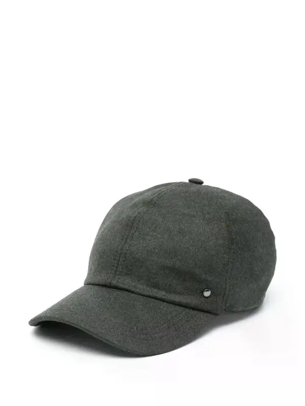 Canali Wool Baseball Cap - Green