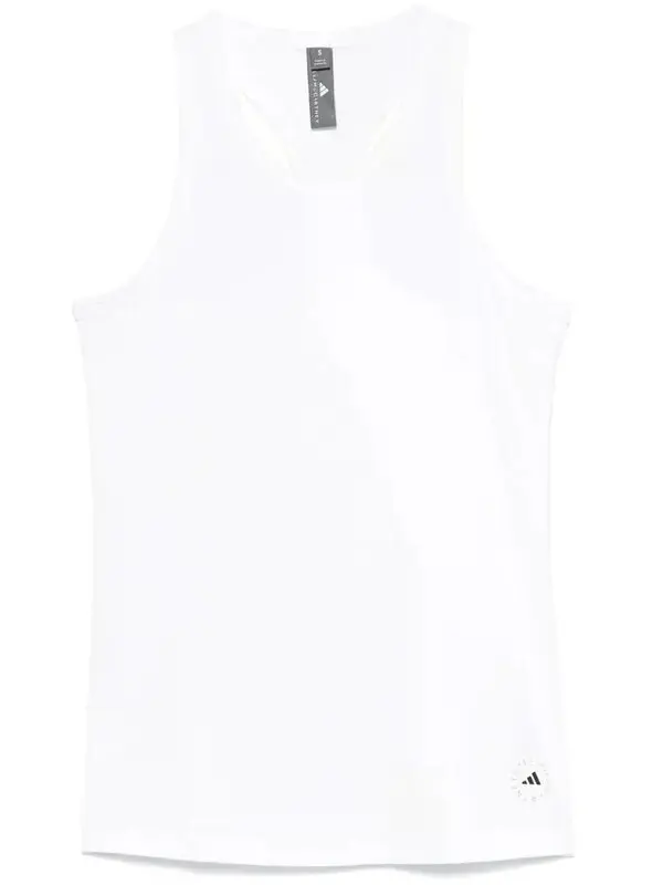 Adidas By Stella McCartney Fine-ribbed Tank Top - White