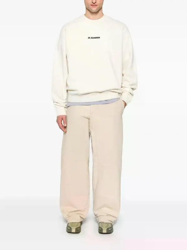 JIL SANDER Logo-print Sweatshirt - Neutrals