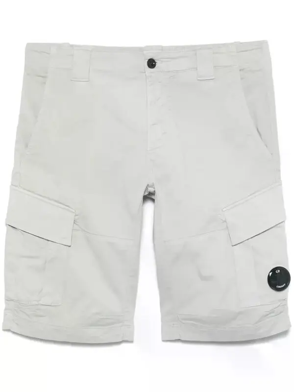 C.P. COMPANY Sateen Cargo Shorts - Grey