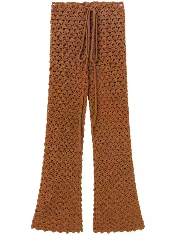 Ermanno Scervino Crochet-knit Cotton Trousers