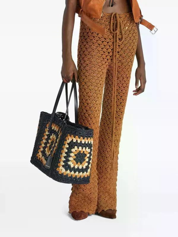 Ermanno Scervino Crochet-knit Cotton Trousers