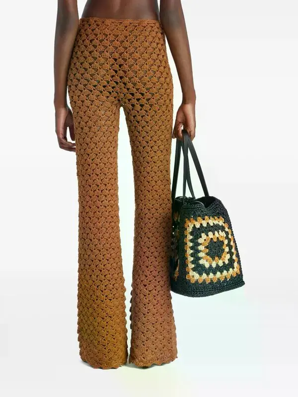 Ermanno Scervino Crochet-knit Cotton Trousers