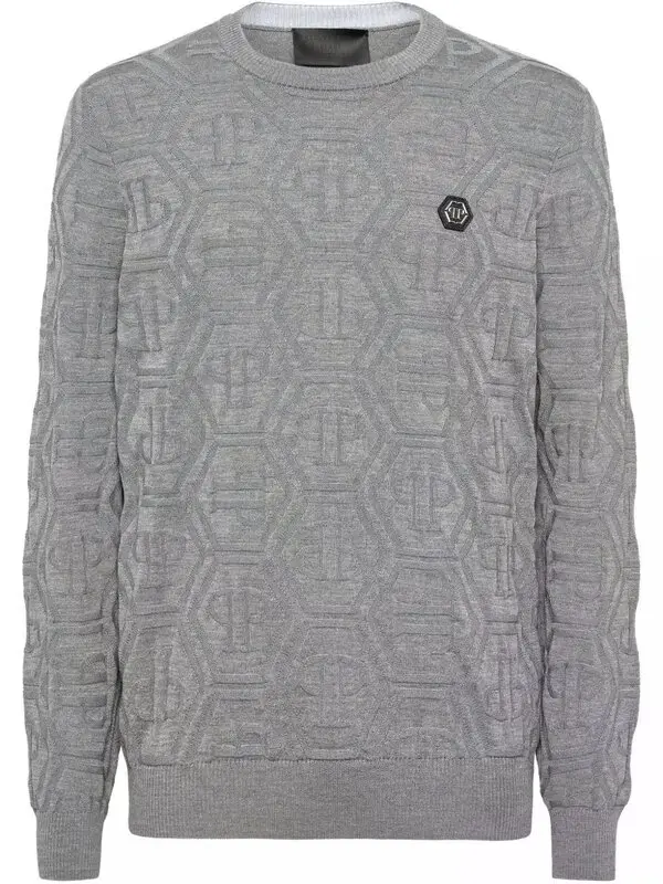 Philipp Plein Logo-patch Jumper - Grey