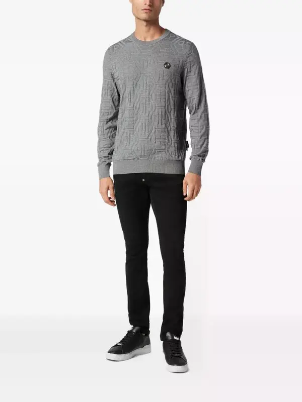 Philipp Plein Logo-patch Jumper - Grey