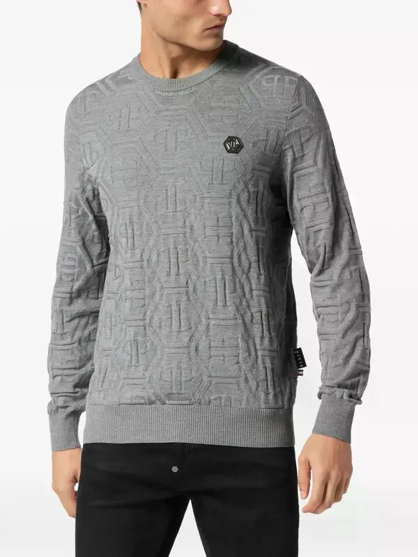 Philipp Plein Logo-patch Jumper - Grey
