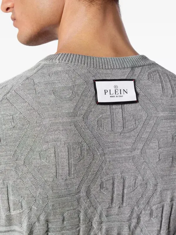 Philipp Plein Logo-patch Jumper - Grey