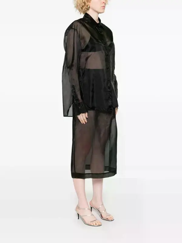 THE FRANKIE SHOP Peri Sheer Shirt