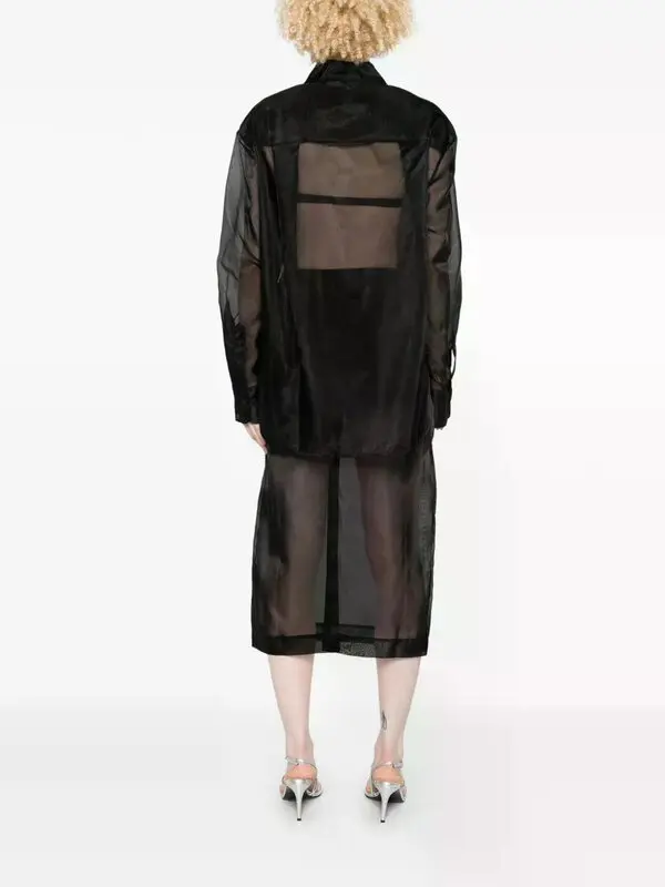 THE FRANKIE SHOP Peri Sheer Shirt