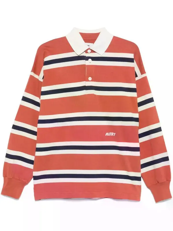 AUTRY Striped Polo Shirt