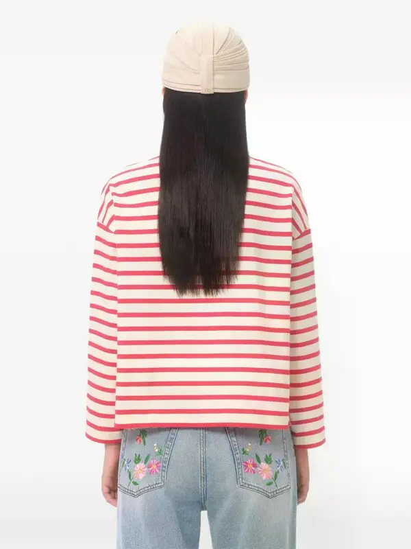 Valentino Garavani Striped Jersey T-shirt - Red