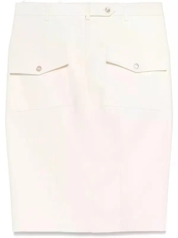 TOM FORD Patch-pocket Midi Skirt - White
