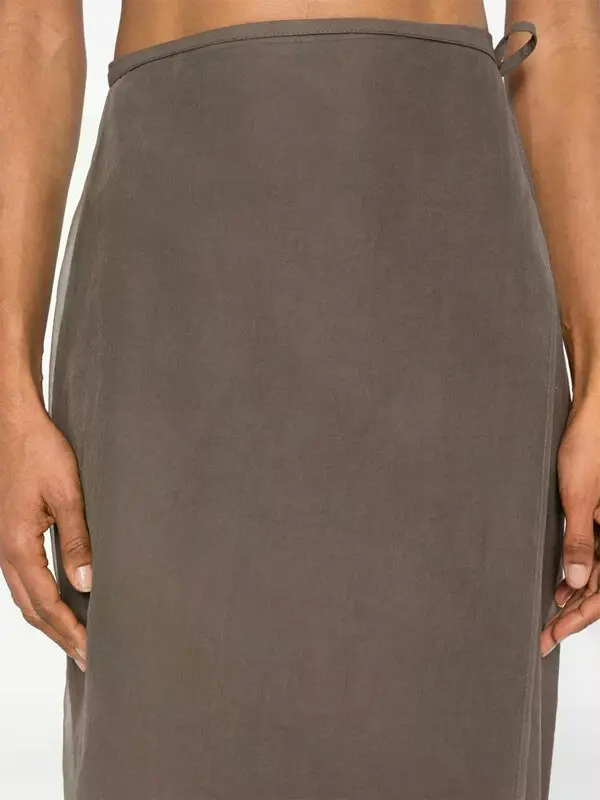 Brunello Cucinelli Wrap Midi Skirt