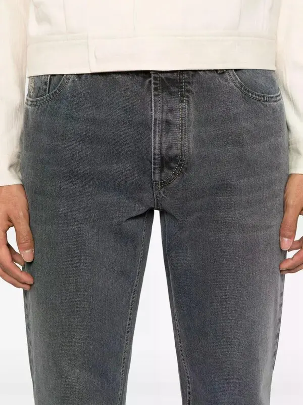 Brunello Cucinelli Logo-embroidered Jeans