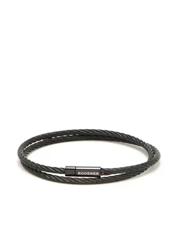 RODERER Giacomo Double Tour Bracelet - Black