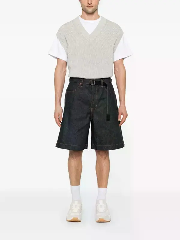Sacai Denim Shorts - Blue