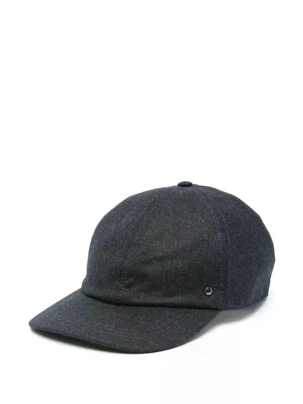 Canali Wool Baseball Cap - Grey