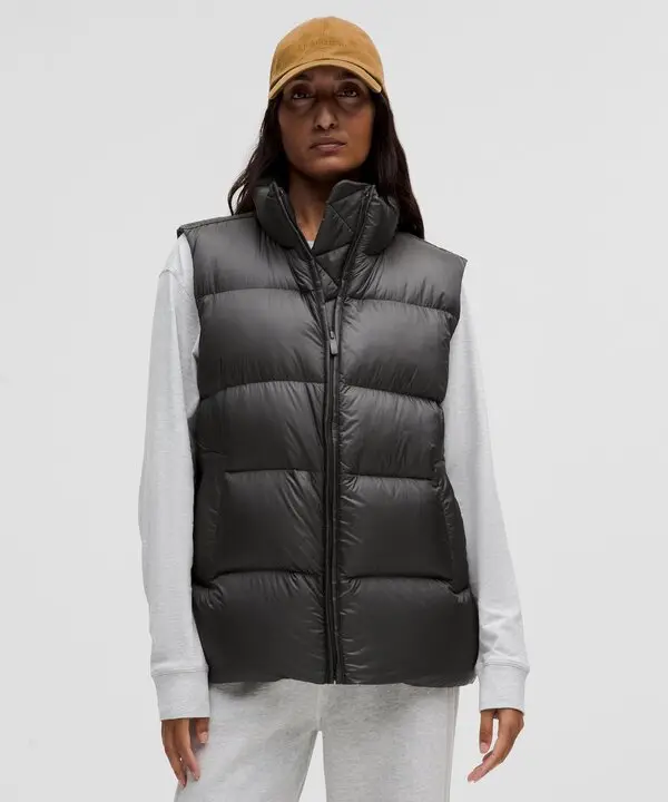Lululemon Featherweight 900-down-fill Puffer Vest - Graphite Grey