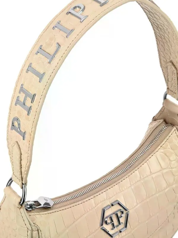 Philipp Plein Galaxy Crocodile-embossed Tote Bag - Neutrals