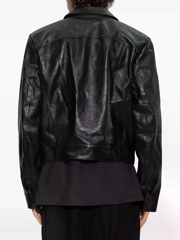 MAISON MARGIELA Zip-up Leather Jacket