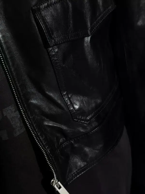 MAISON MARGIELA Zip-up Leather Jacket